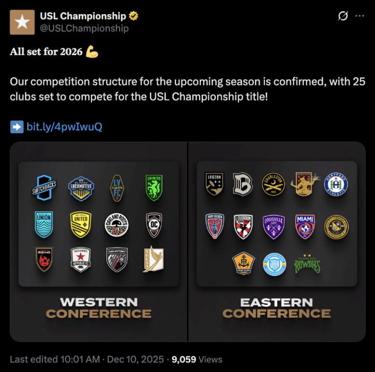 USL Championship 2026 Season Revealed - HOOLIGAN SOCCER
